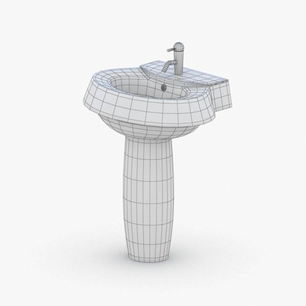 3D model 1597 - Sink VR / AR / low-poly | CGTrader
