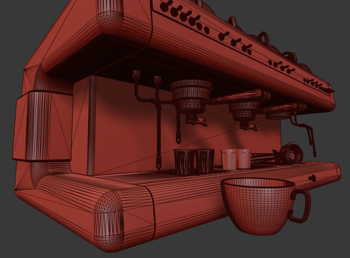 Commercial Coffee Machine 3D model | CGTrader