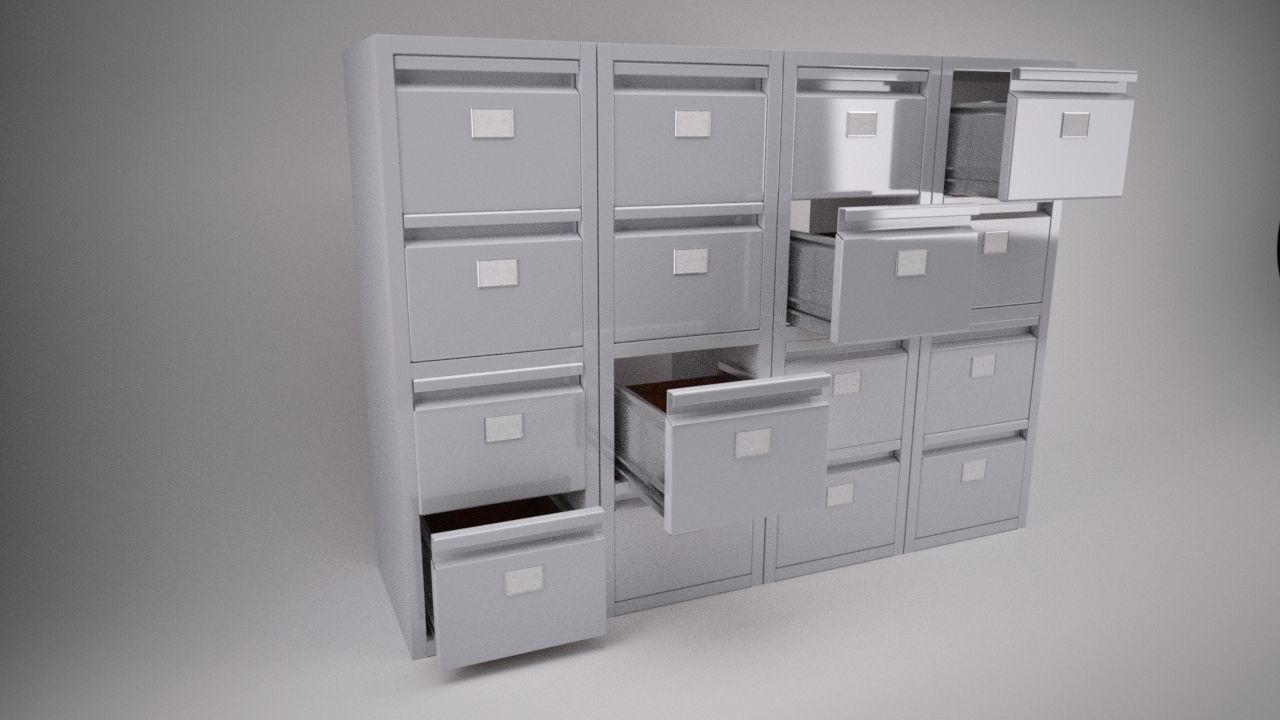Filing Cabinet 3D model | CGTrader