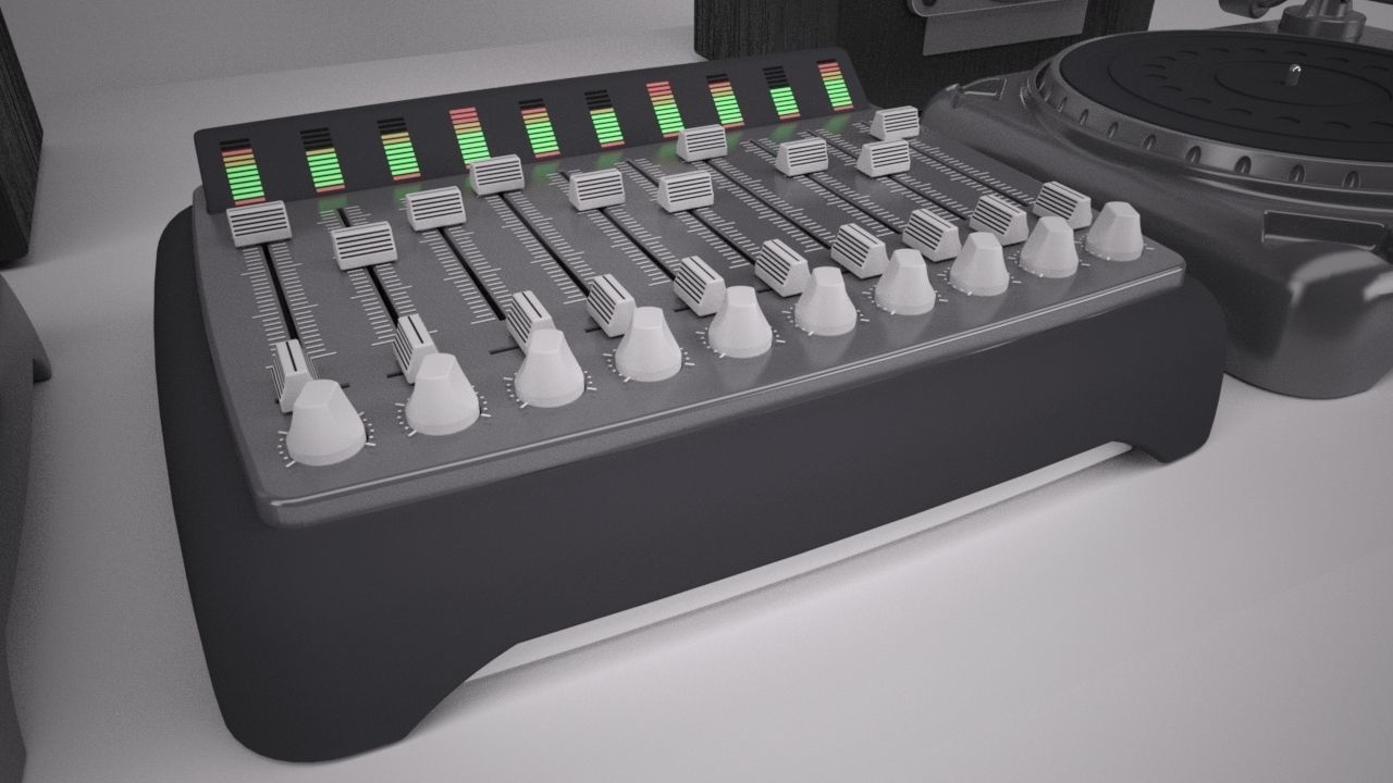 DJ Decks Set 3D model | CGTrader