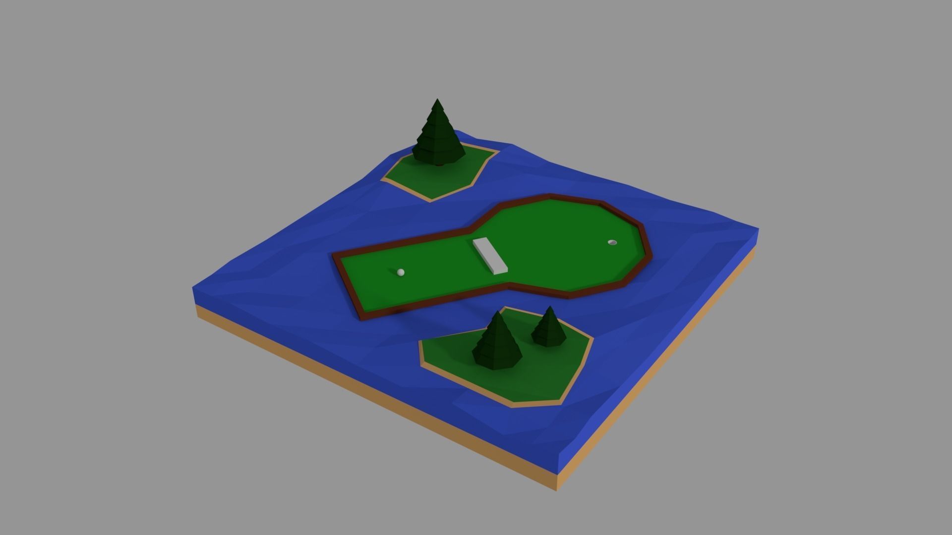 3D model mini golf VR / AR / low-poly | CGTrader