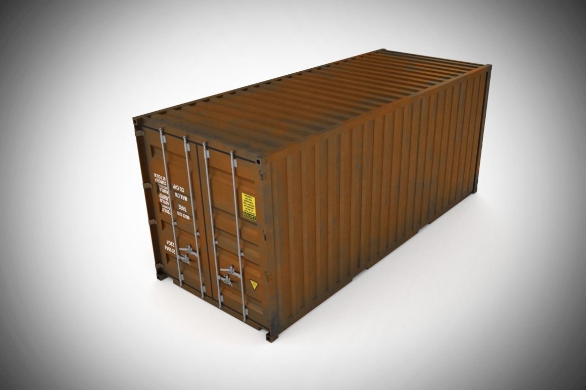 Container 20ft free VR / AR / low-poly 3D model | CGTrader