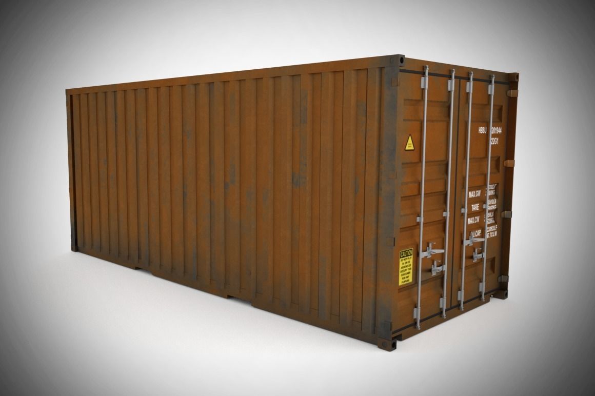 Container 20ft free VR / AR / low-poly 3D model | CGTrader