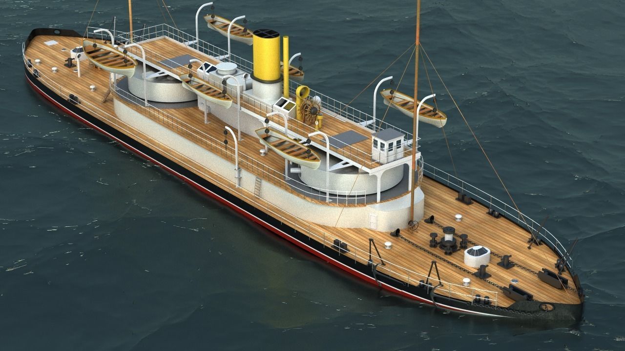 HMVS Cerberus Monitor 3D model | CGTrader