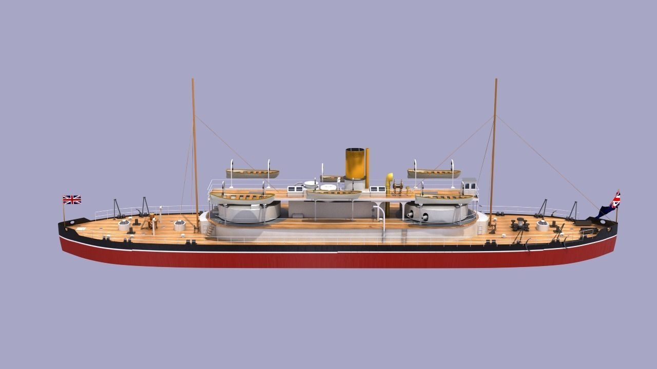 HMVS Cerberus Monitor 3D model | CGTrader