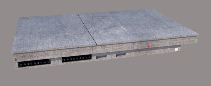 PlayStation2 concrete console with two wires 3D model | CGTrader