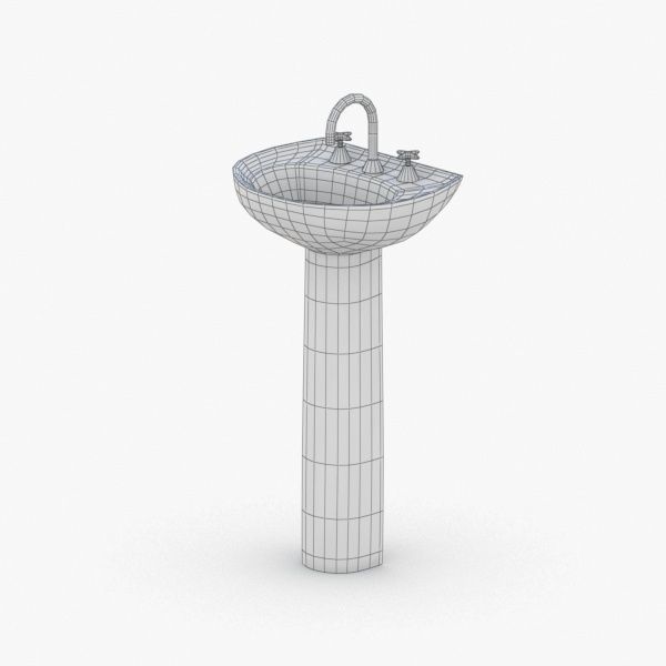 3D model 1605 - Sink VR / AR / low-poly | CGTrader