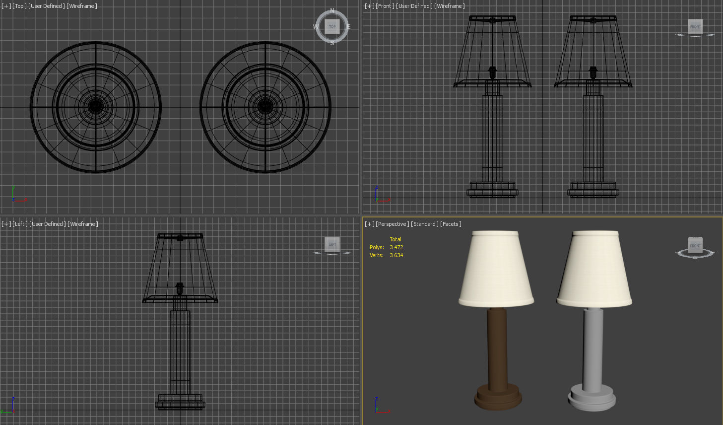 3D model Table Lamp VICTORIA VR / AR / low-poly | CGTrader
