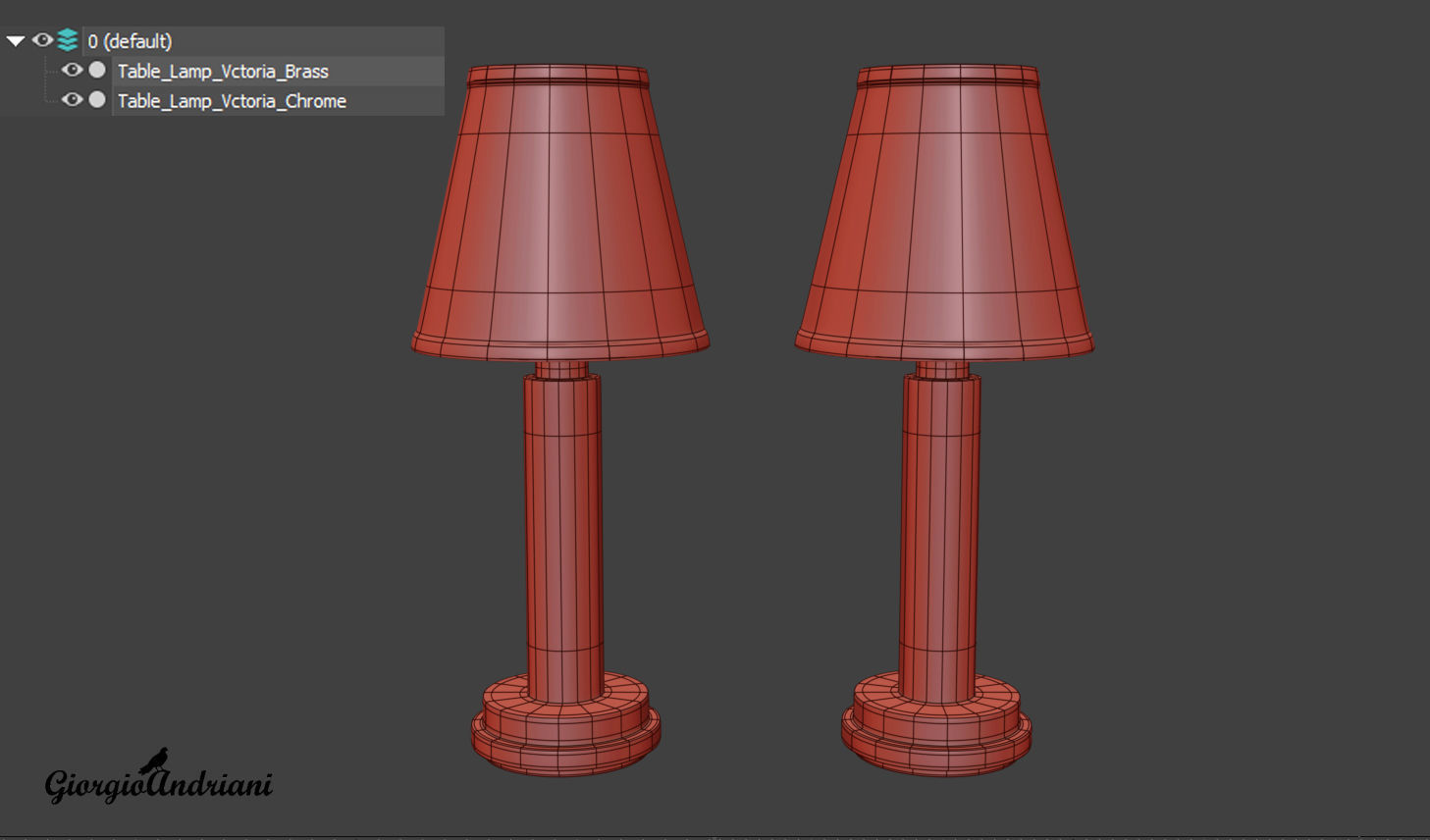 3D model Table Lamp VICTORIA VR / AR / low-poly | CGTrader