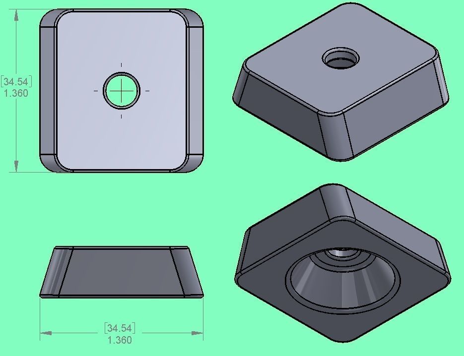 Targus Tripod Quick Disconnect Plate 3D model 3D printable | CGTrader