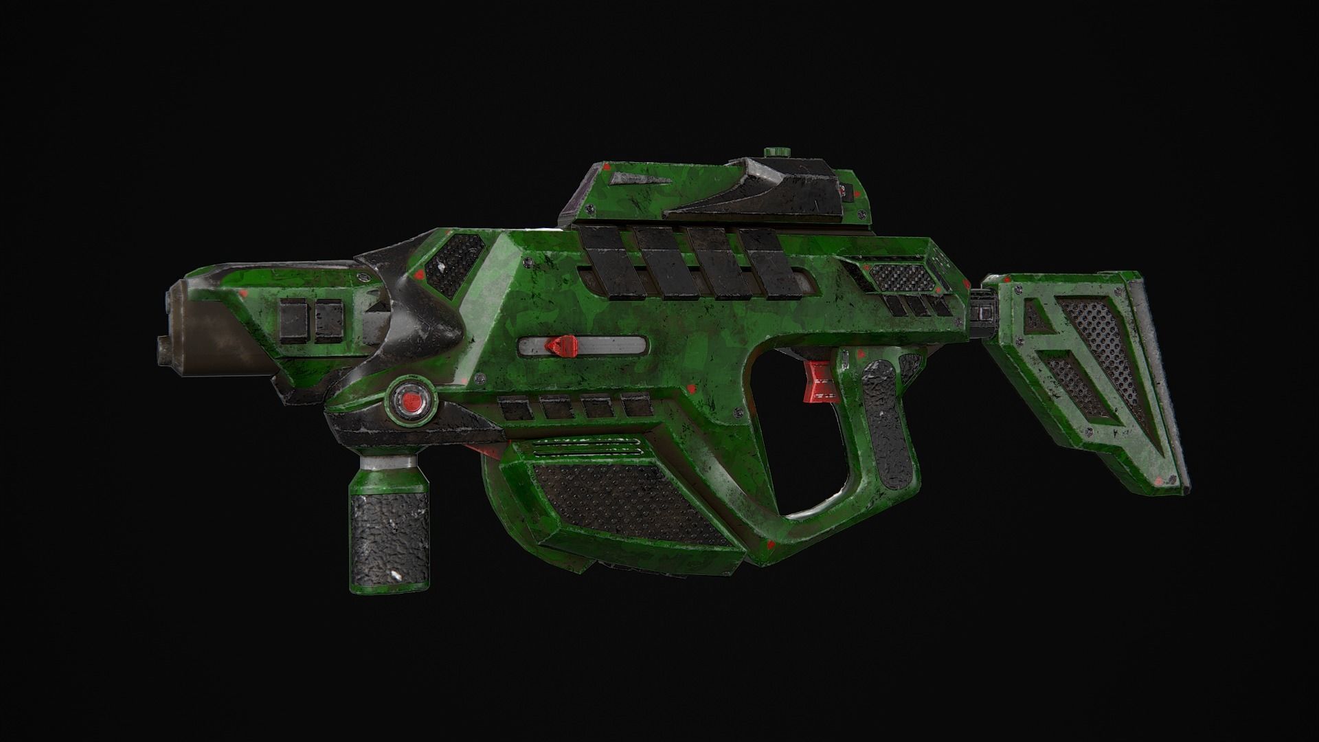 3D model Sci fi Kinetic rifle VR / AR / low-poly | CGTrader