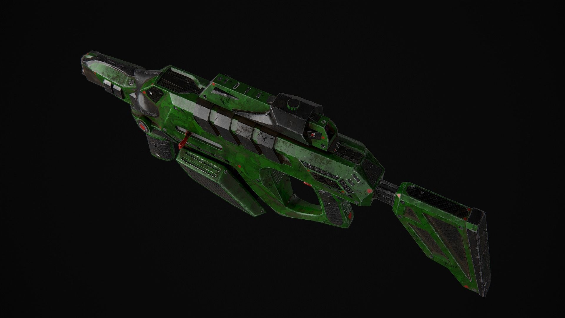 3D model Sci fi Kinetic rifle VR / AR / low-poly | CGTrader