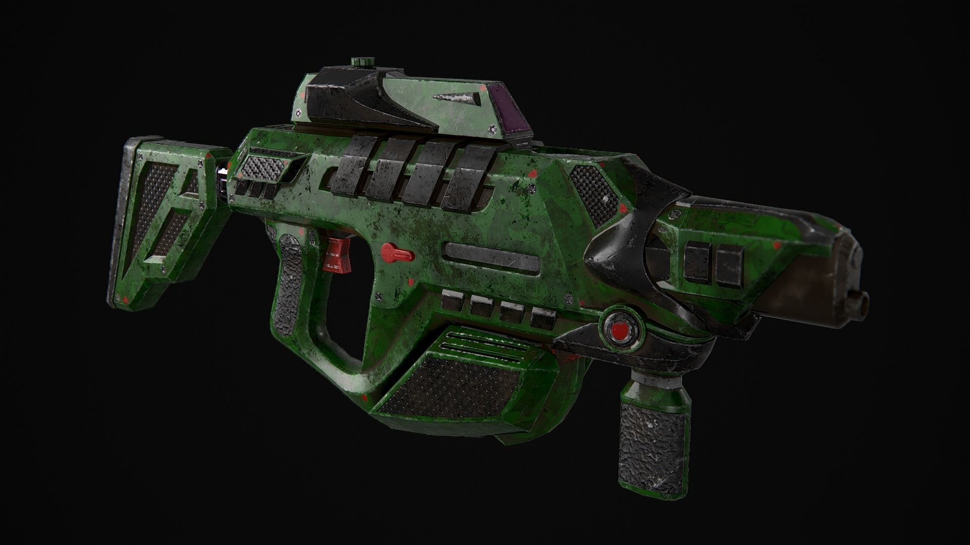 3D model Sci fi Kinetic rifle VR / AR / low-poly | CGTrader