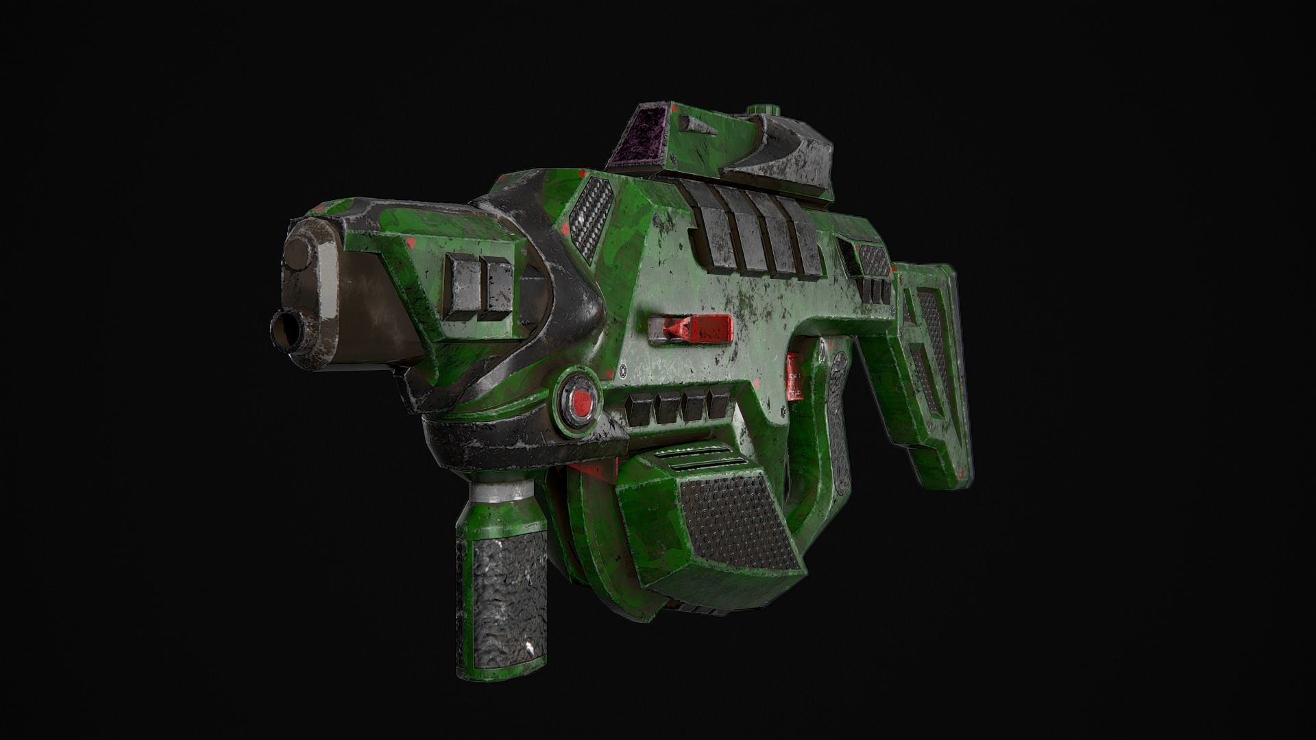 3D model Sci fi Kinetic rifle VR / AR / low-poly | CGTrader