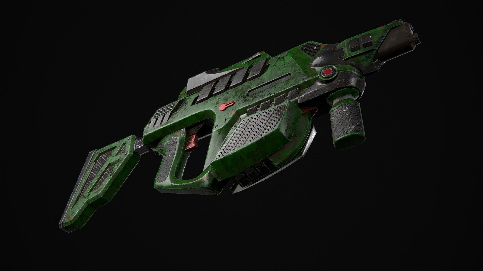 3D model Sci fi Kinetic rifle VR / AR / low-poly | CGTrader