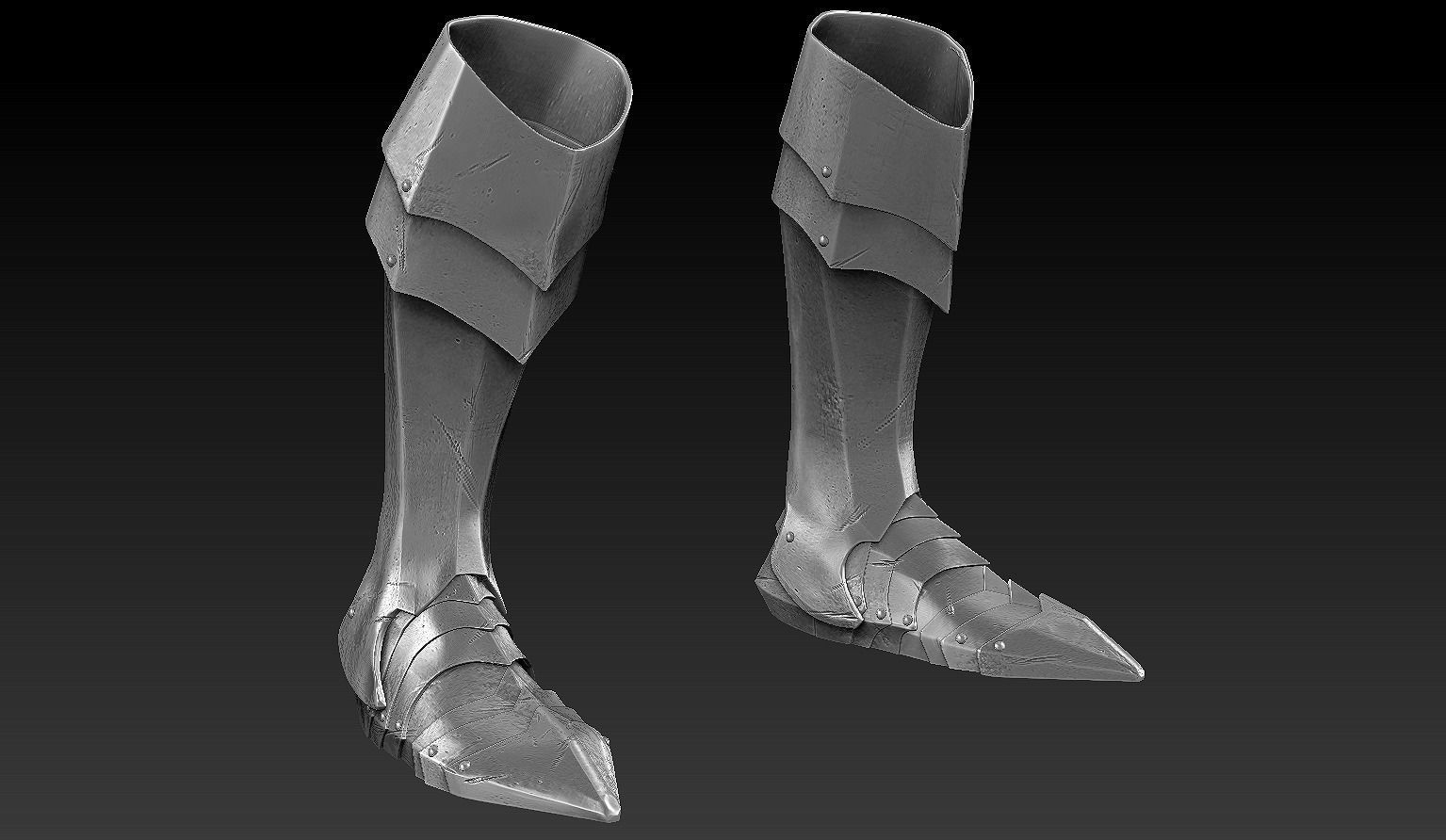 Zbrush Foot Armor 3D model | CGTrader