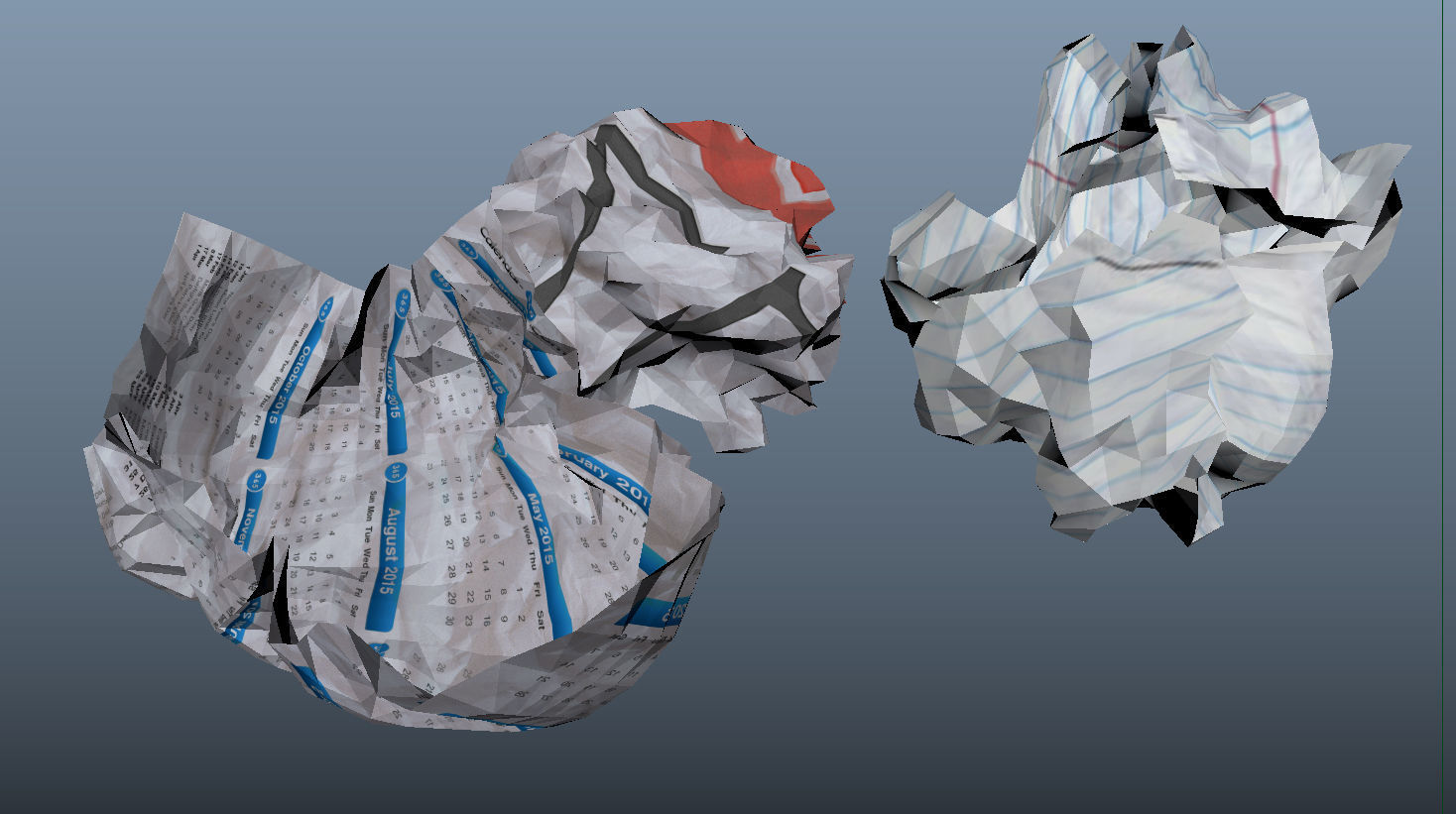 3D model crumpled paper ball - game ready VR / AR / low-poly | CGTrader