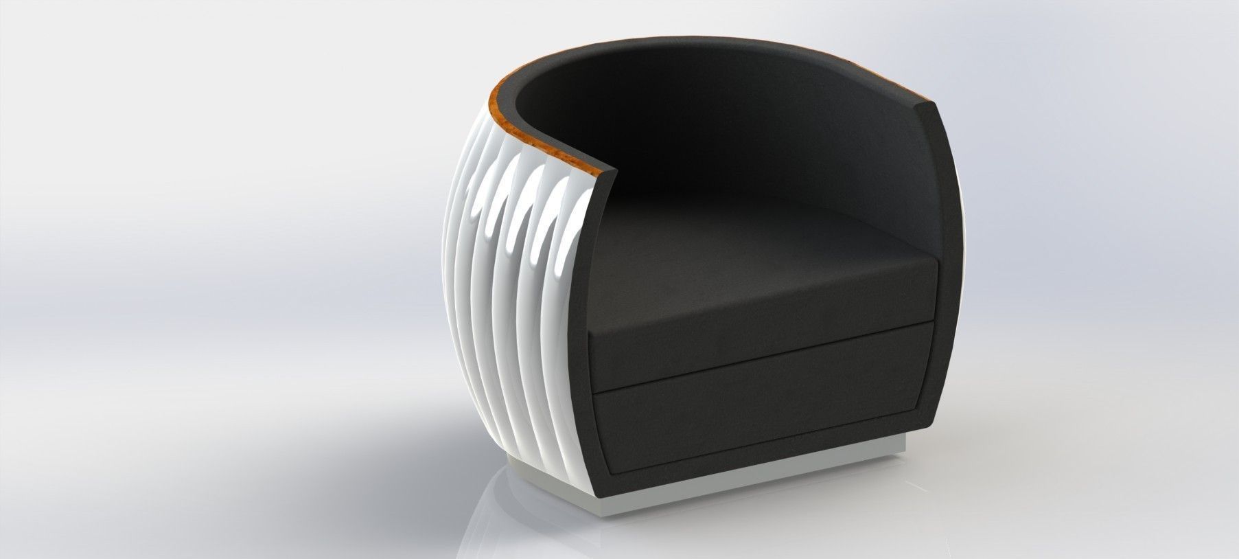 shell armchair free 3D model | CGTrader