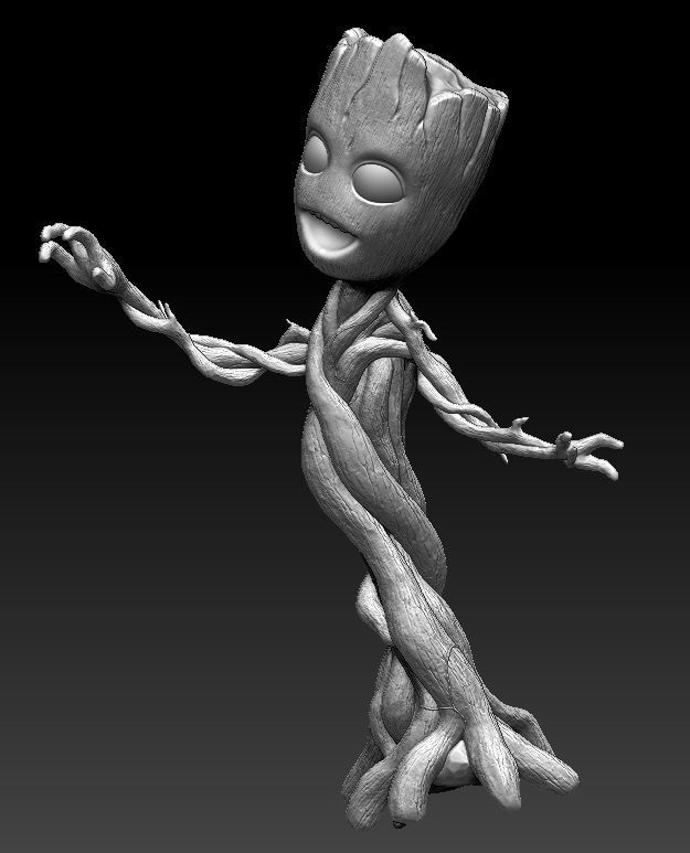 Groot 3D model 3D printable | CGTrader