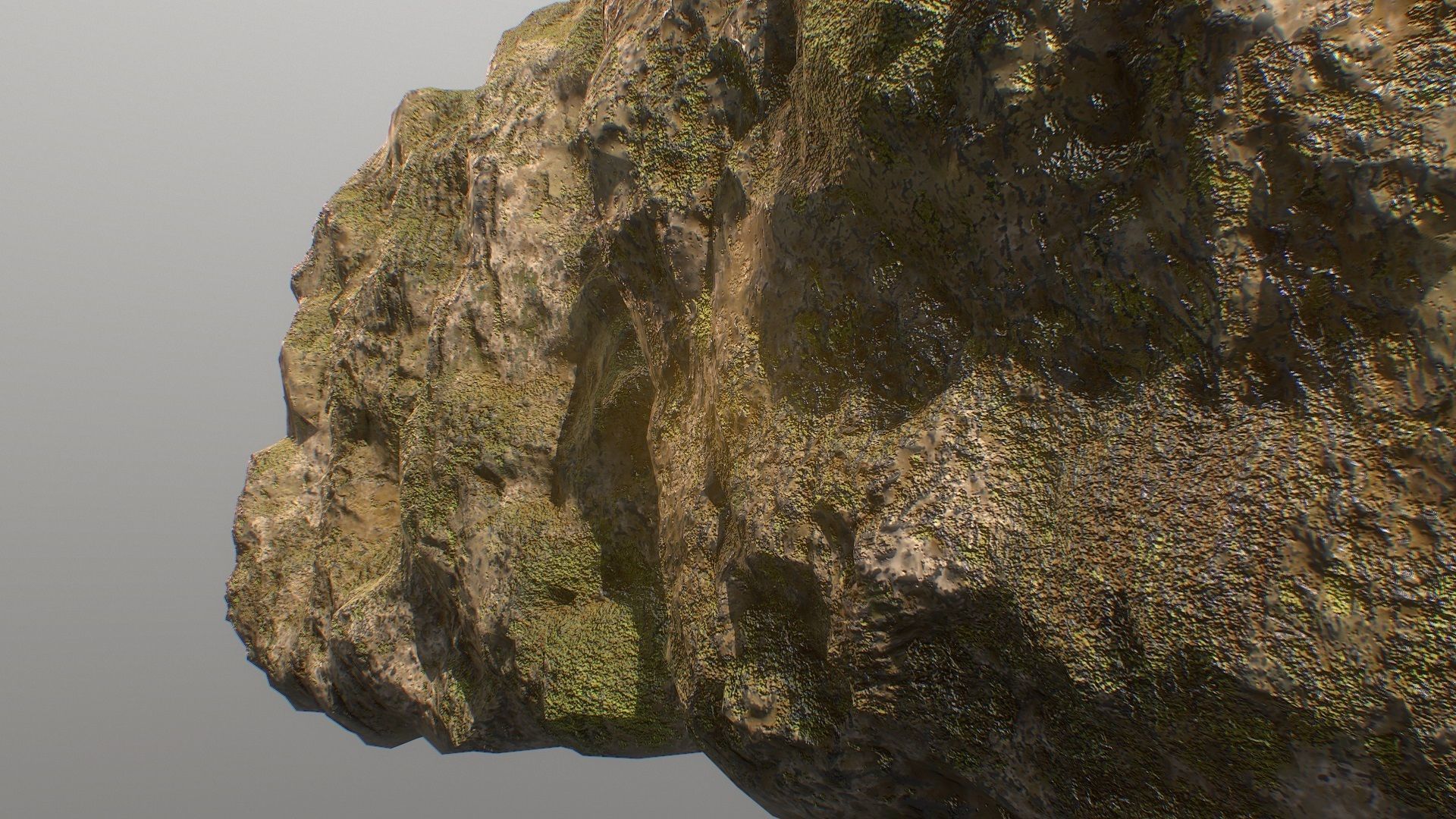 3D model Low poly nature rock facades environment assets VR / AR / low ...