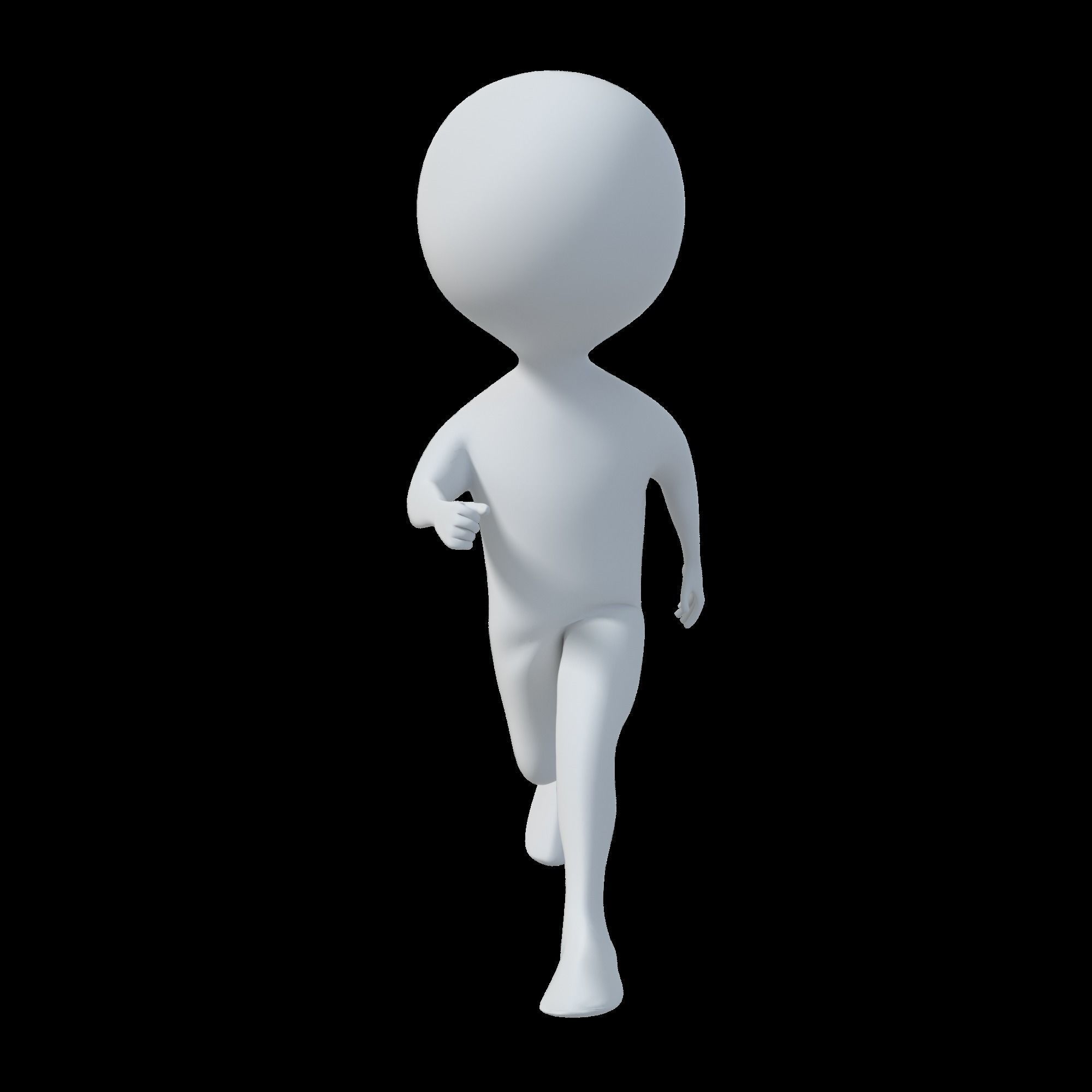 3D model Stickman run VR / AR / low-poly | CGTrader