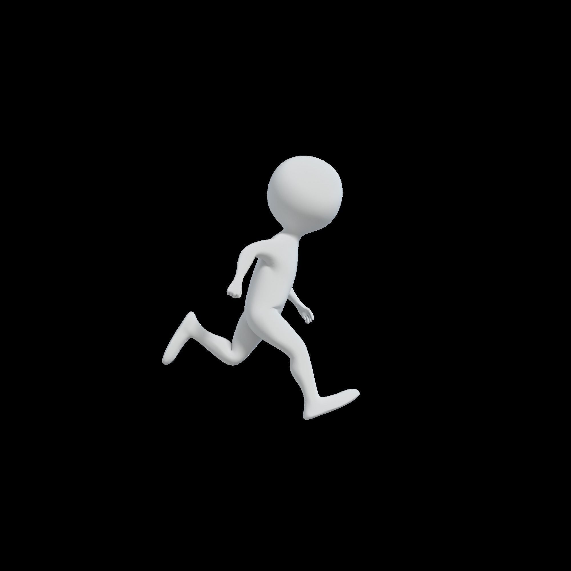 3D model Stickman run VR / AR / low-poly | CGTrader