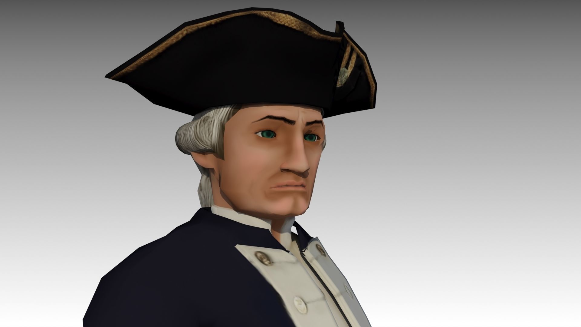 3D model Captain Cook VR / AR / low-poly rigged animated | CGTrader