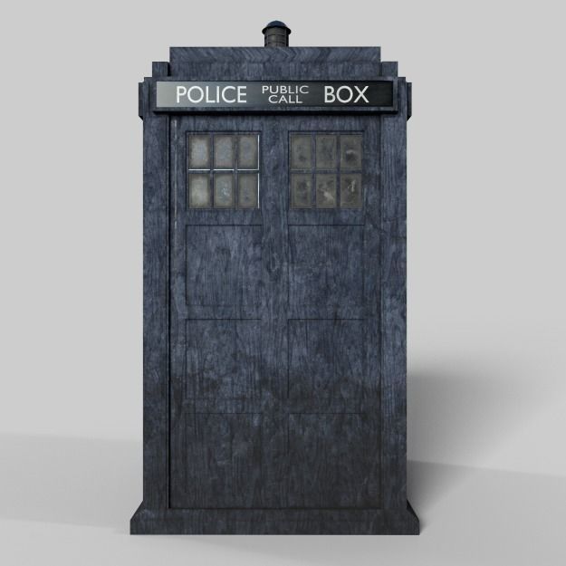 Dr Who Tenth Doctor TARDIS free VR / AR / low-poly 3D model | CGTrader