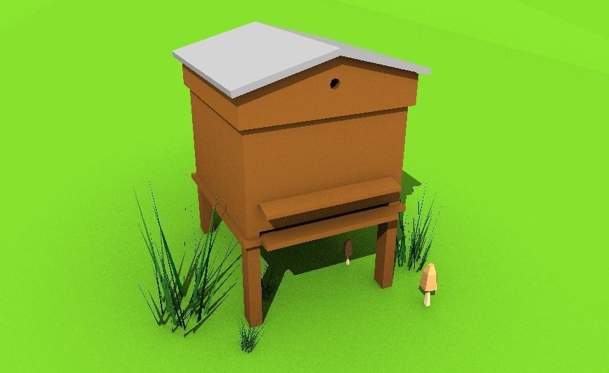 3D model PACK 005 Apiary and Honeycomb VR / AR / low-poly | CGTrader