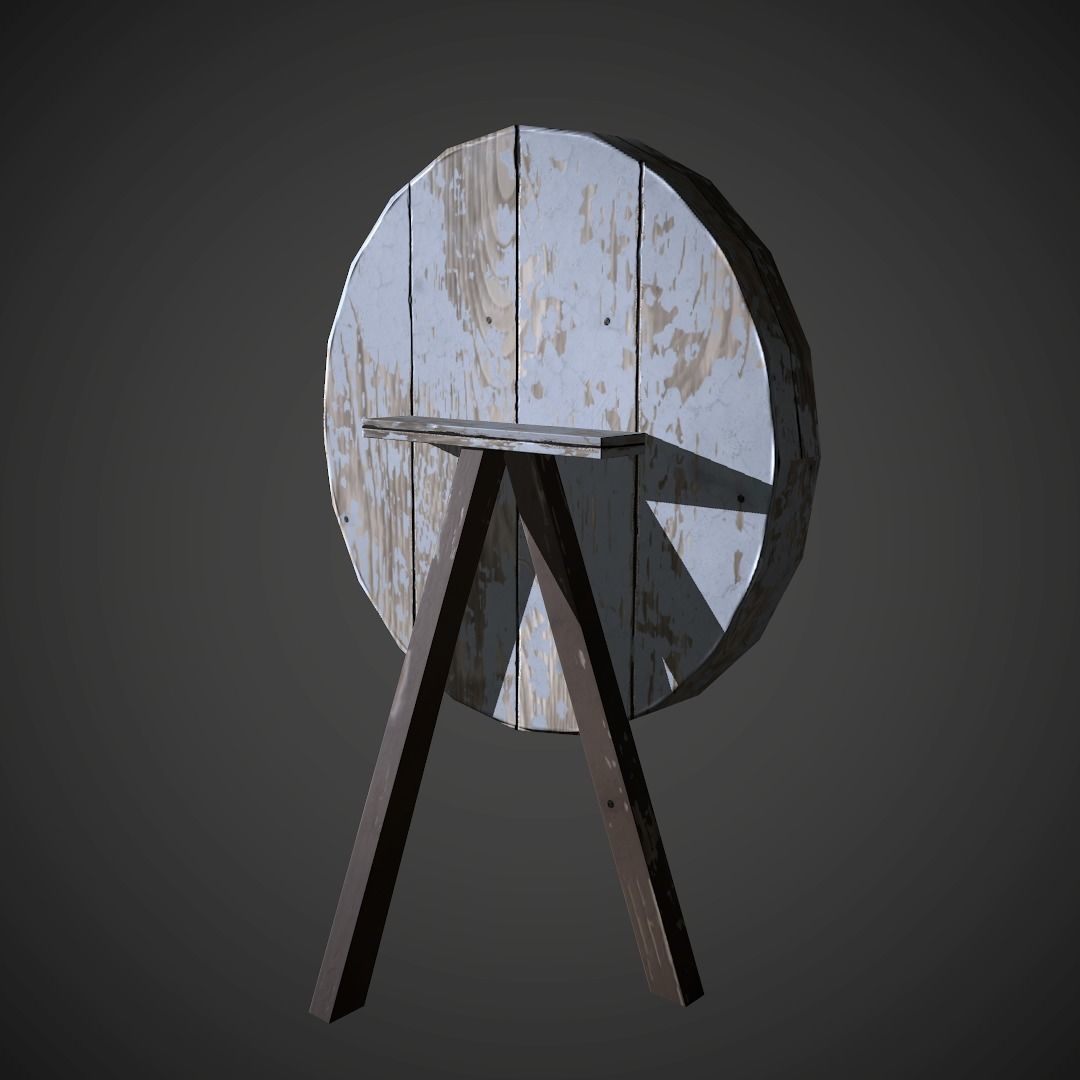 3D model Target PBR wooden VR / AR / low-poly | CGTrader