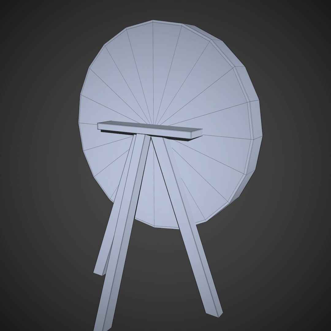3D model Target PBR wooden VR / AR / low-poly | CGTrader