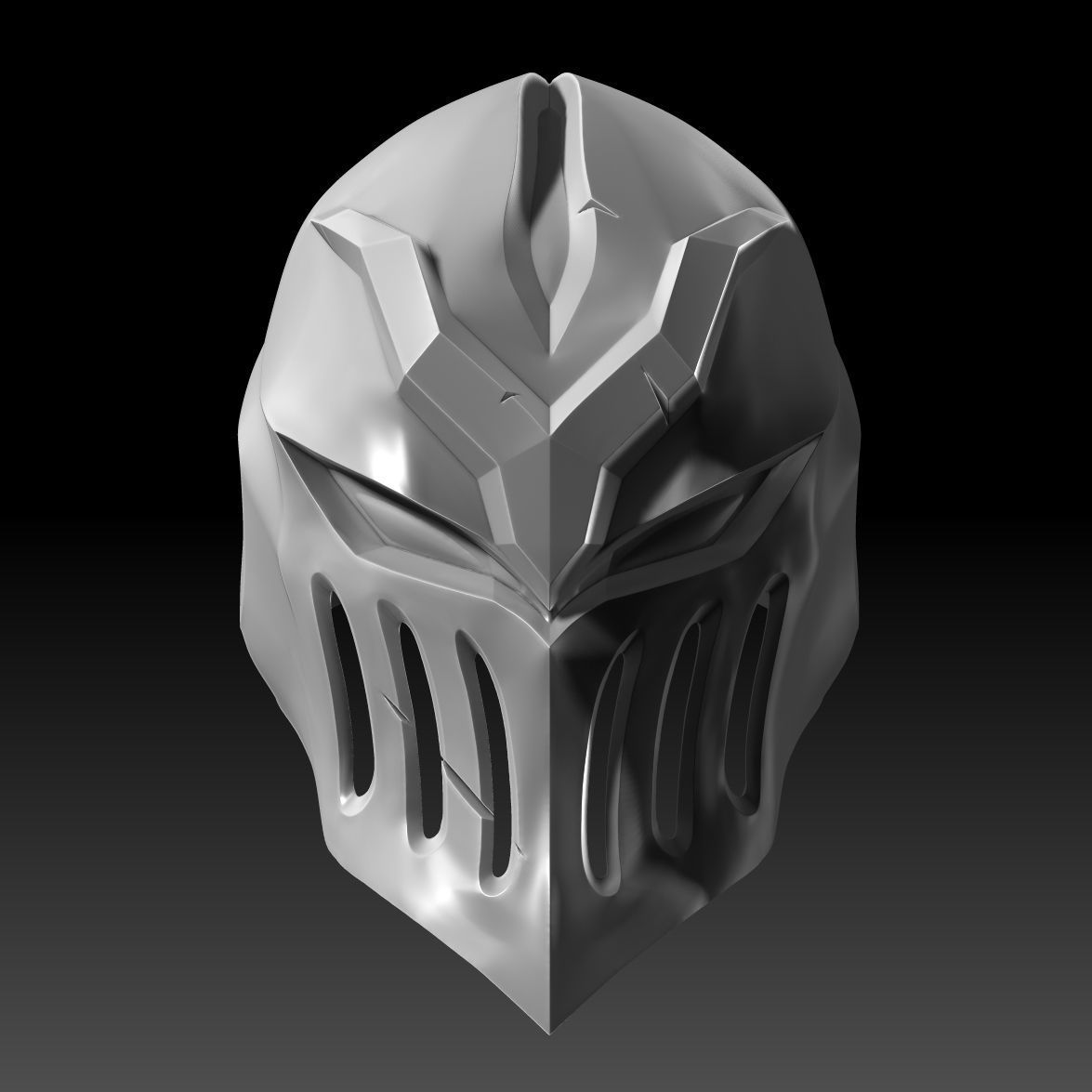 LOL Zed Blood Moon Helmet 3D Printable Model 3D model 3D printable ...