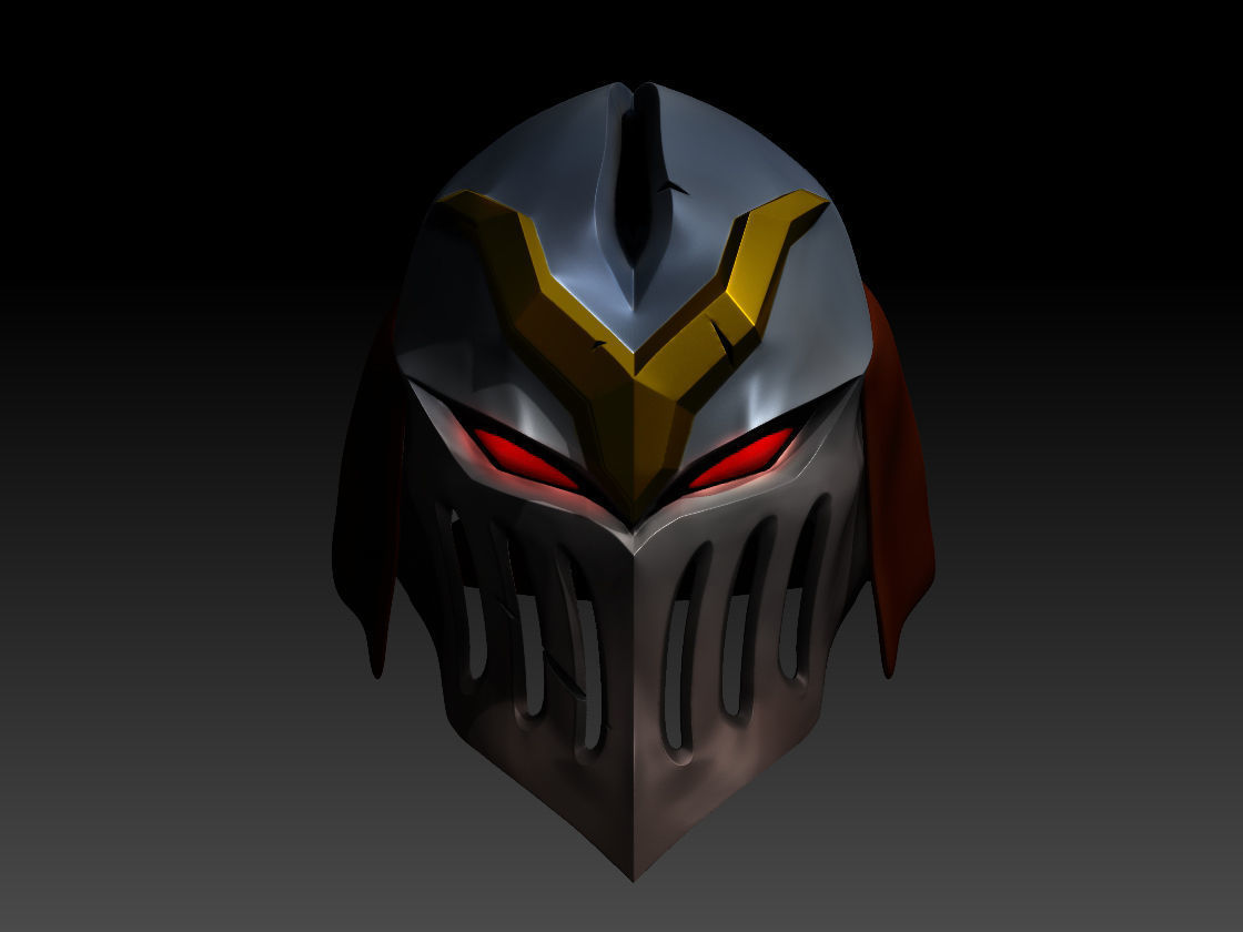 LOL Zed Blood Moon Helmet 3D Printable Model 3D model 3D printable ...