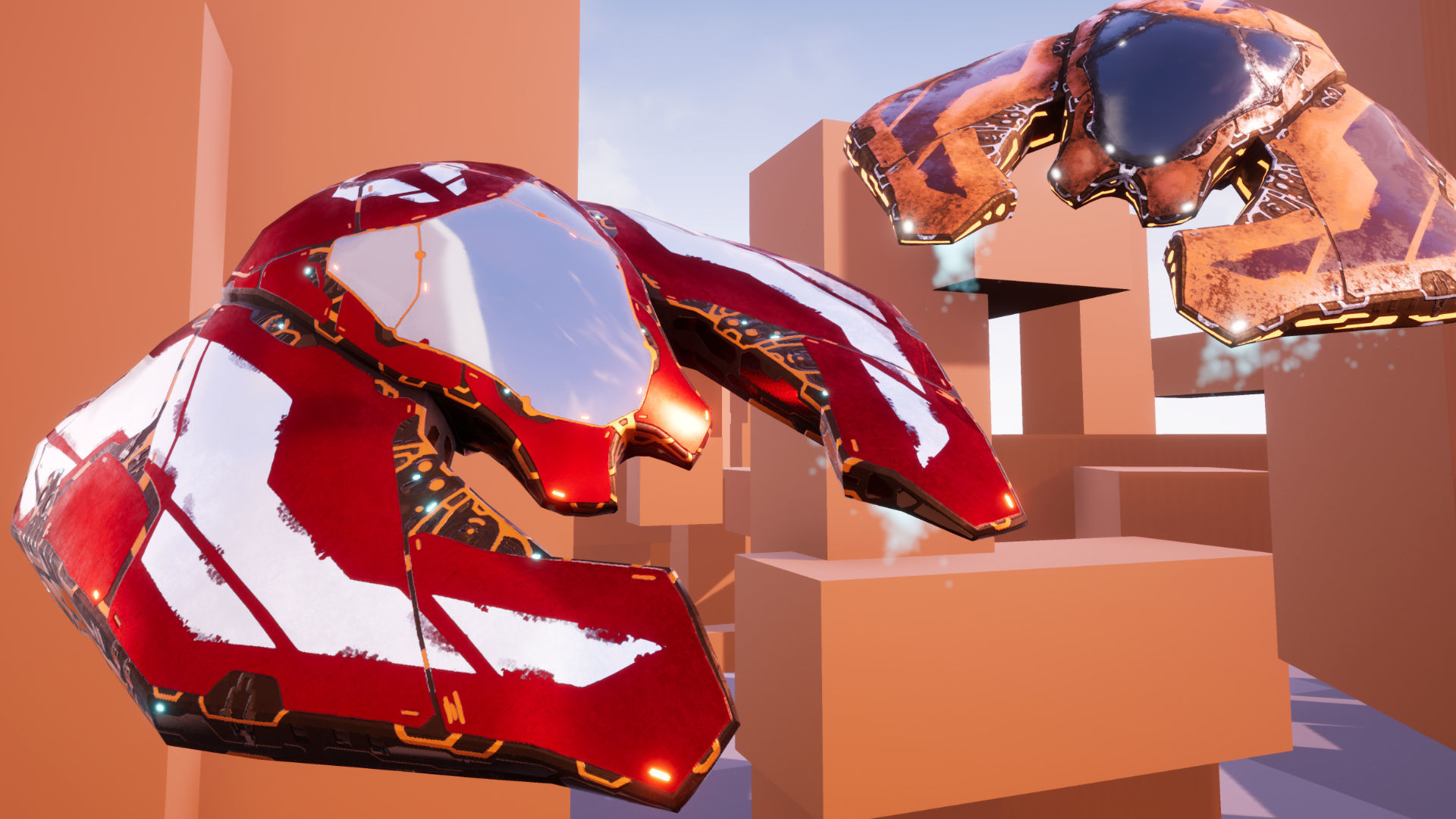 3D model Basic Spaceship Vector VR / AR / low-poly rigged animated ...