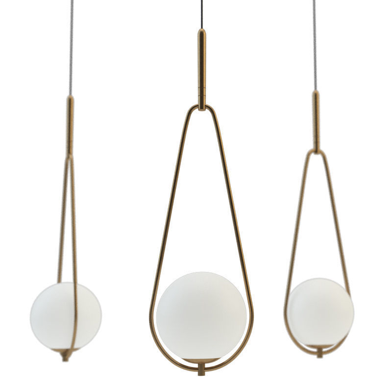 Fixture hanging Loop Brass 3D model | CGTrader
