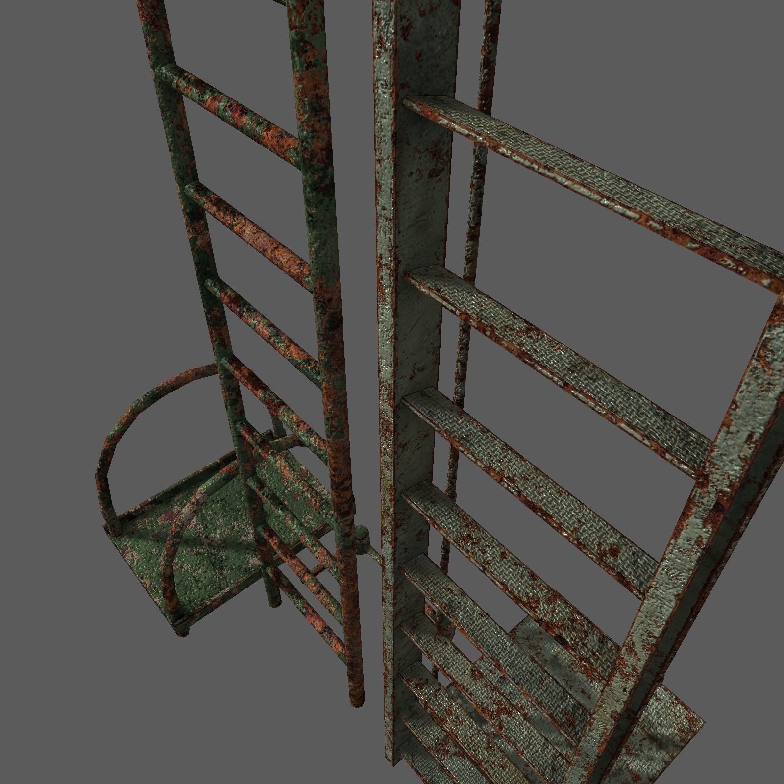 Rust ladders set free VR / AR / low-poly 3D model | CGTrader