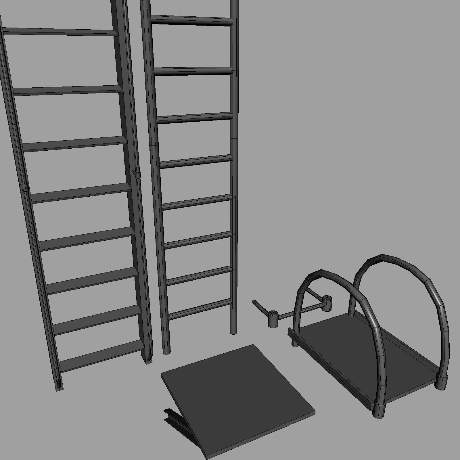 Rust ladders set free VR / AR / low-poly 3D model | CGTrader