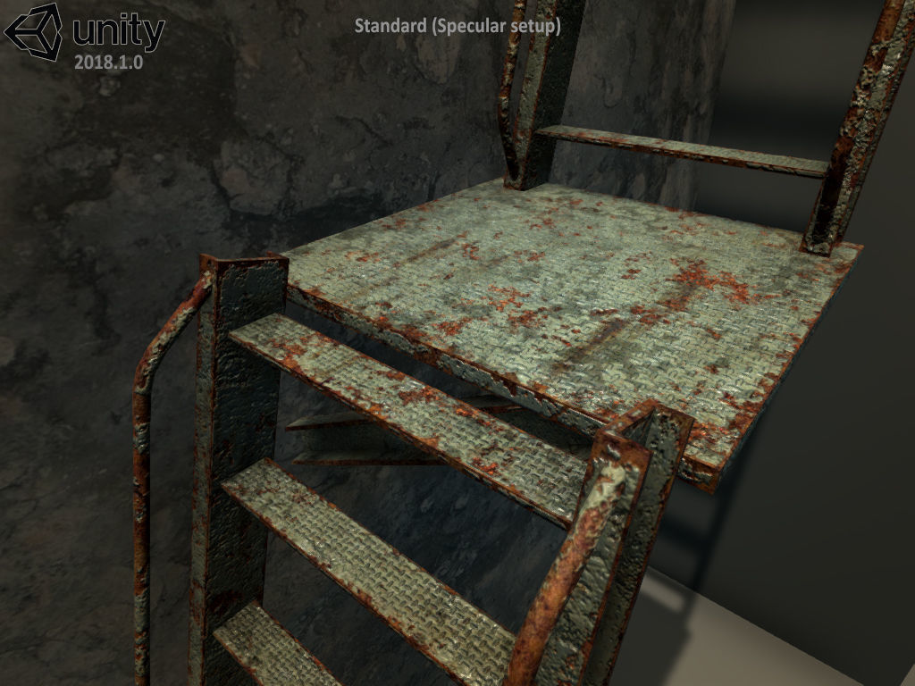 Rust ladders set free VR / AR / low-poly 3D model | CGTrader