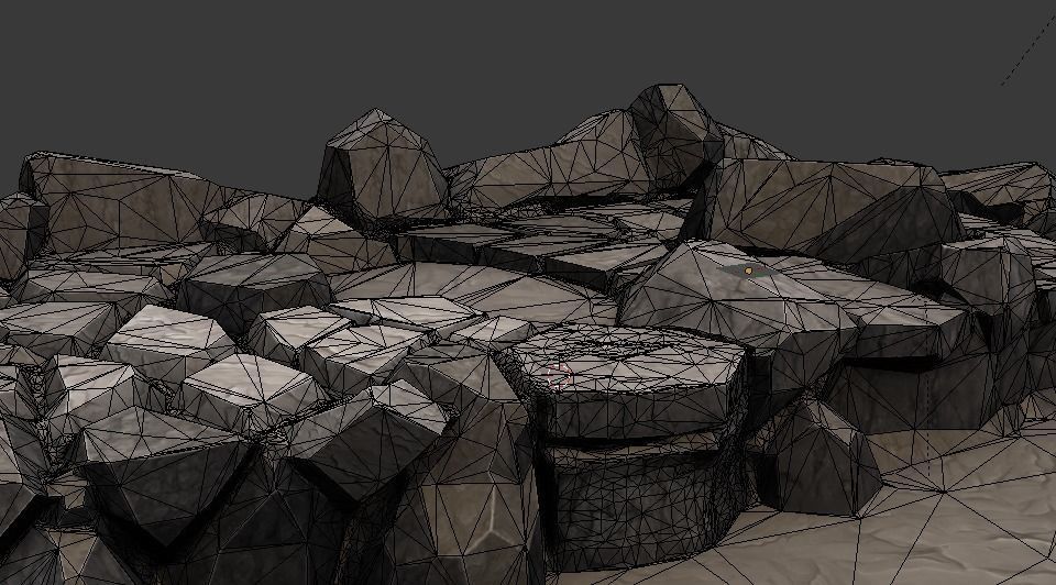 Stone landscape 3D model | CGTrader