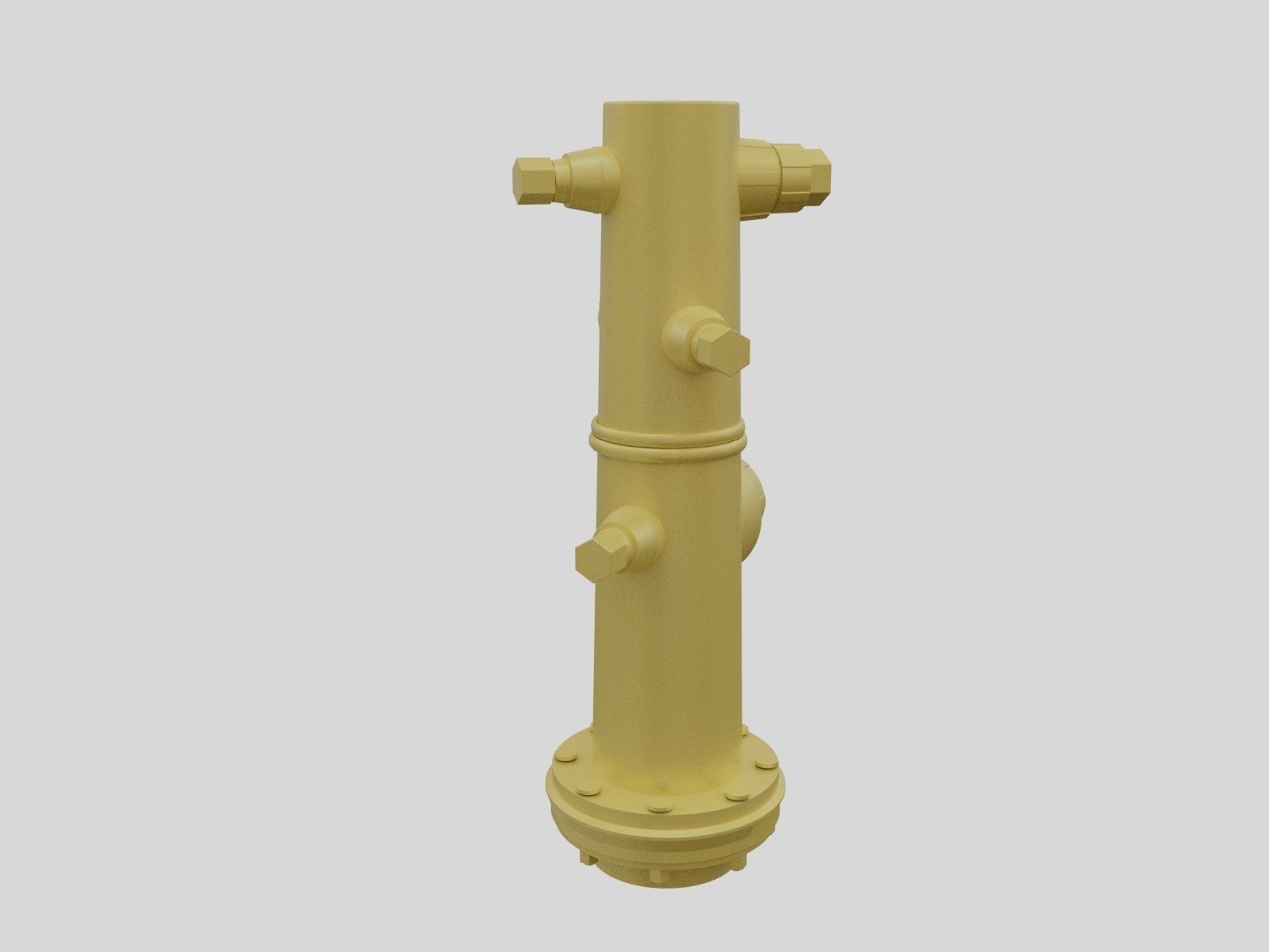 3D model LA Fire Hydrant - Safety and Emergency Equipment VR / AR / low ...