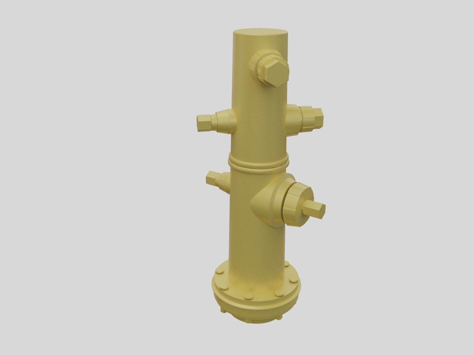 3D model LA Fire Hydrant - Safety and Emergency Equipment VR / AR / low ...