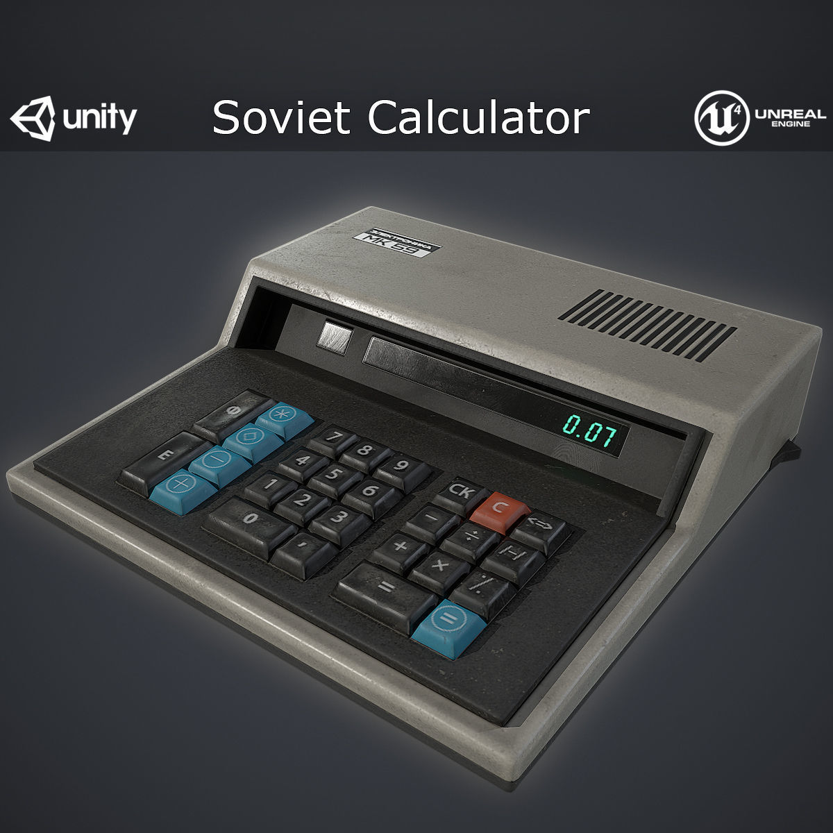 3D model Soviet Calculator VR / AR / low-poly | CGTrader