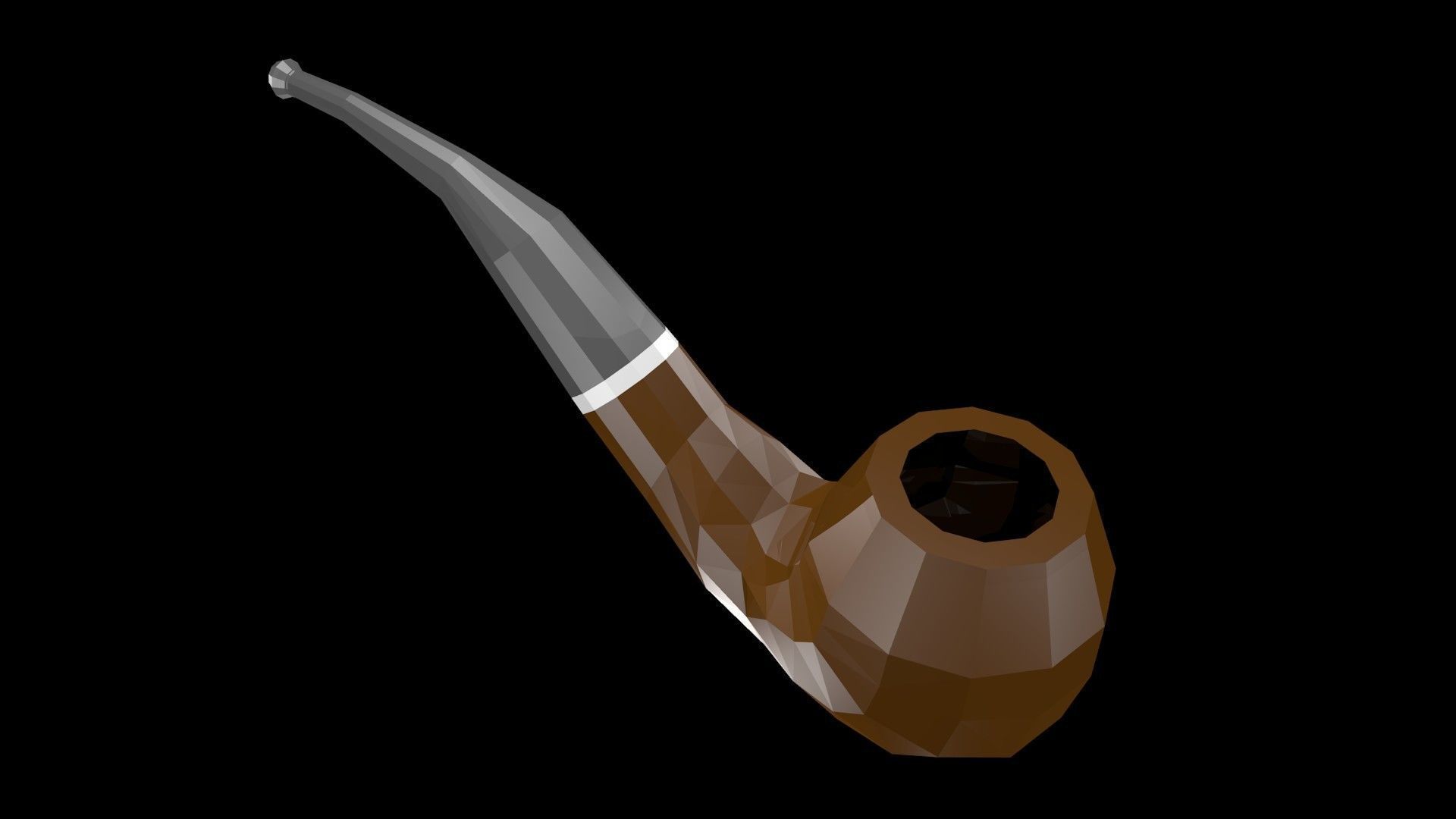 3D model Low poly smoking pipe VR / AR / low-poly | CGTrader