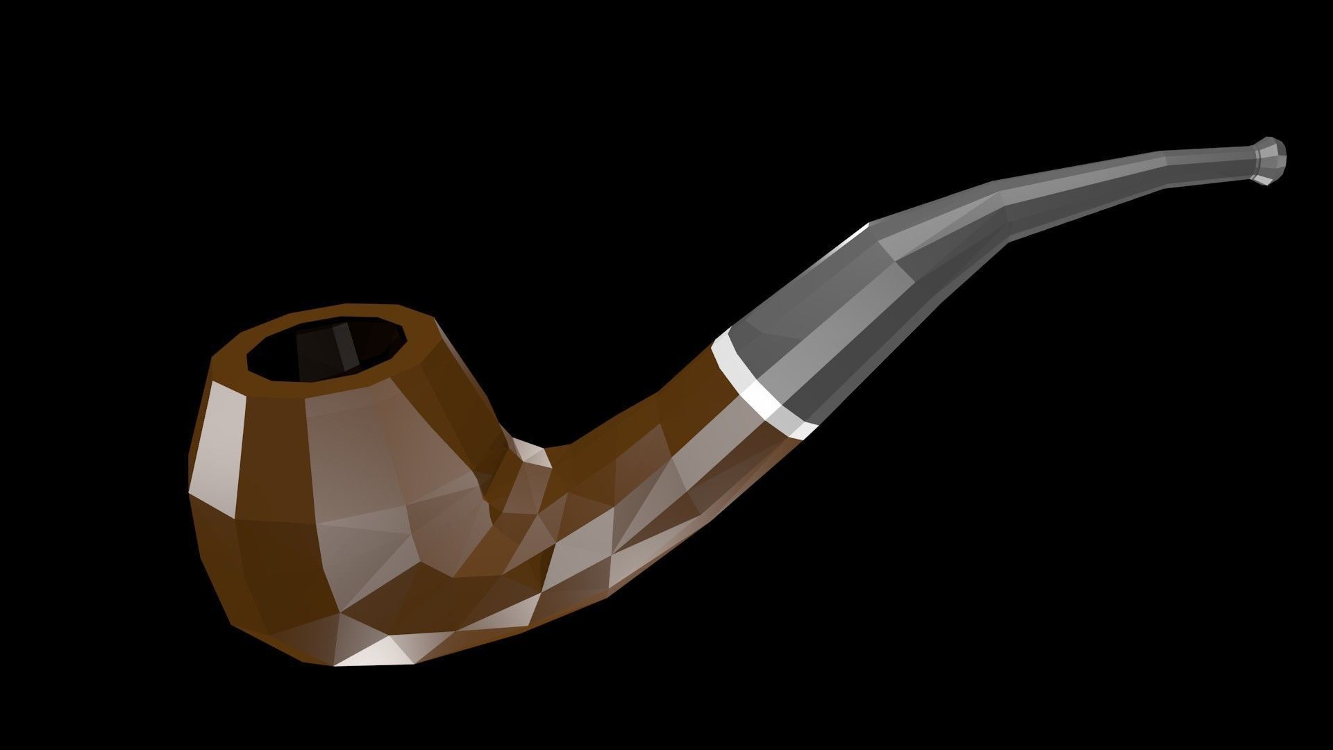 3D model Low poly smoking pipe VR / AR / low-poly | CGTrader