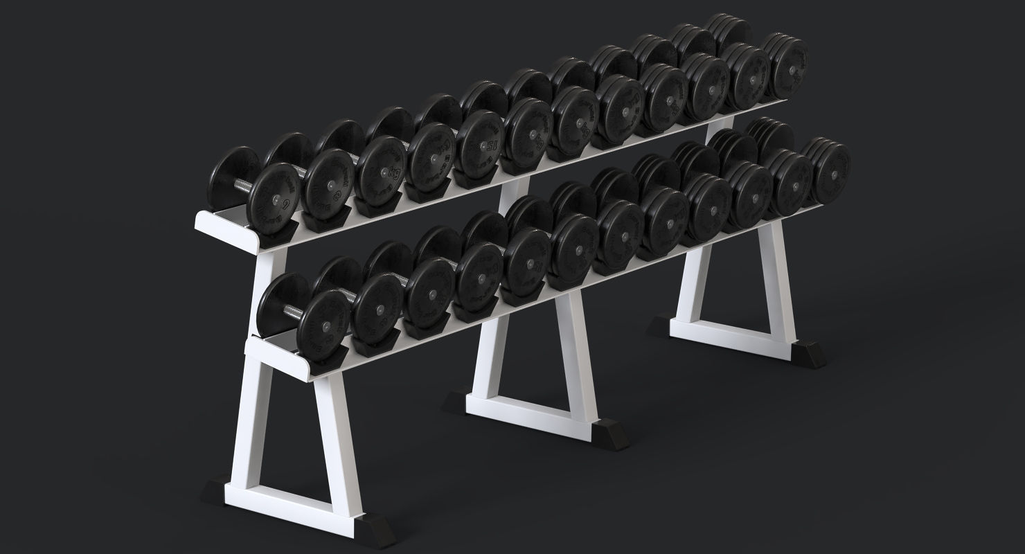 Dumbbel Rack 3D model | CGTrader