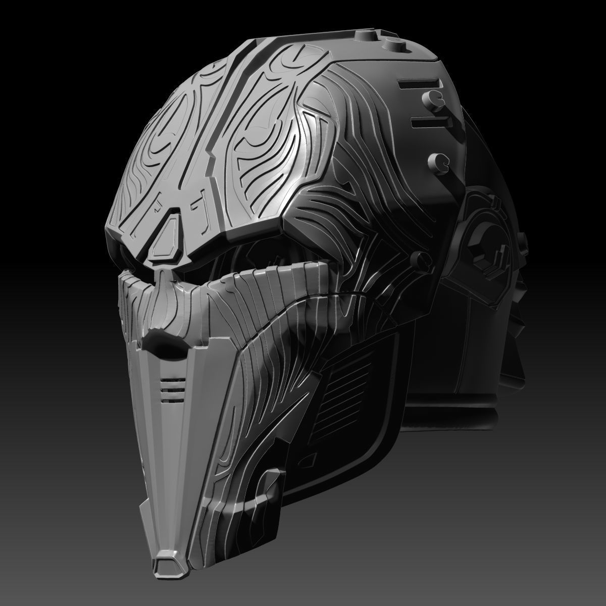 SWTOR Lord Adraas Sith Acolyte Helmet 3D Printable Model 3D model 3D ...