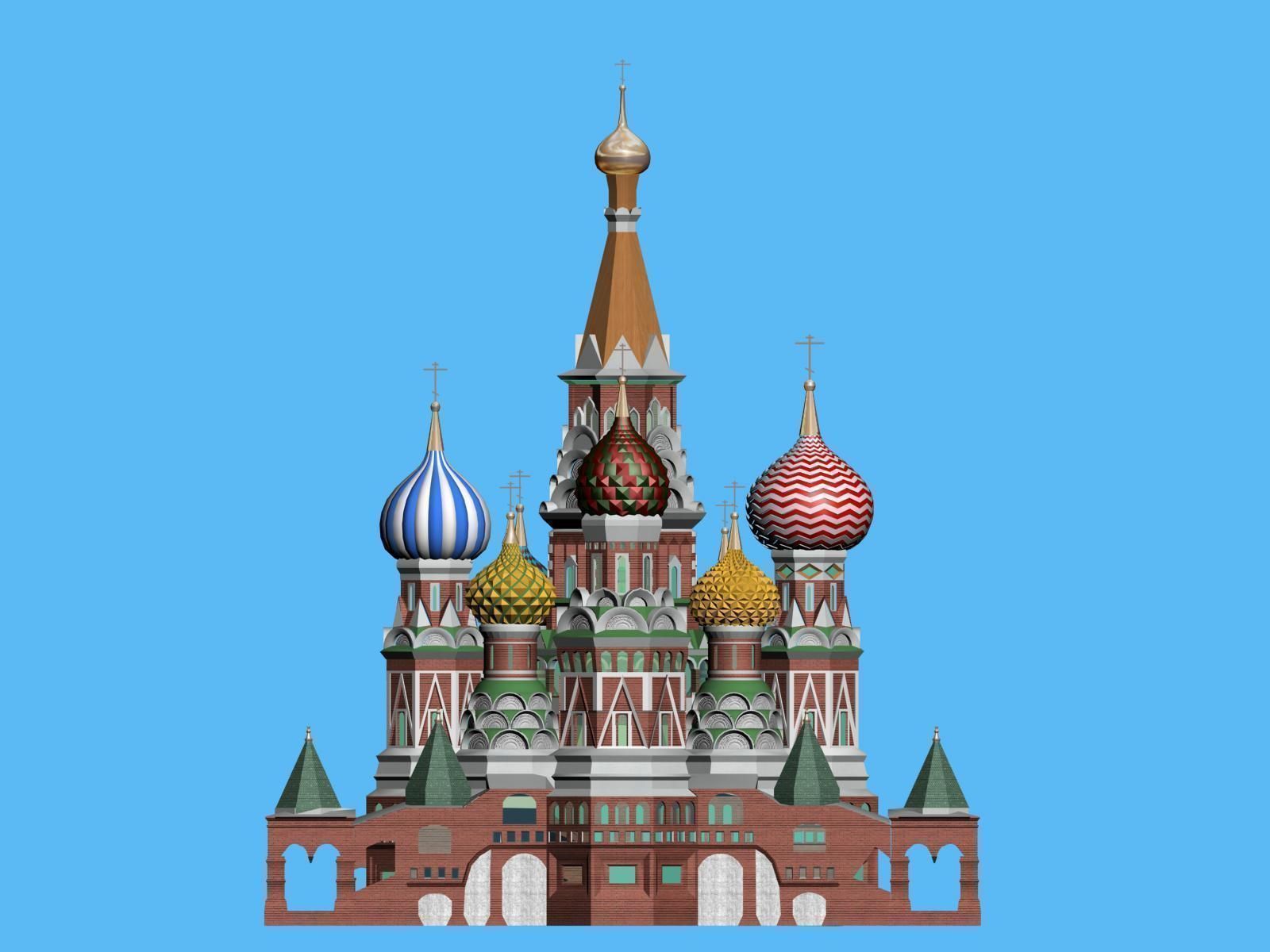 Saint Basil s Cathedral 3D Model .max .obj .3ds - CGTrader.com