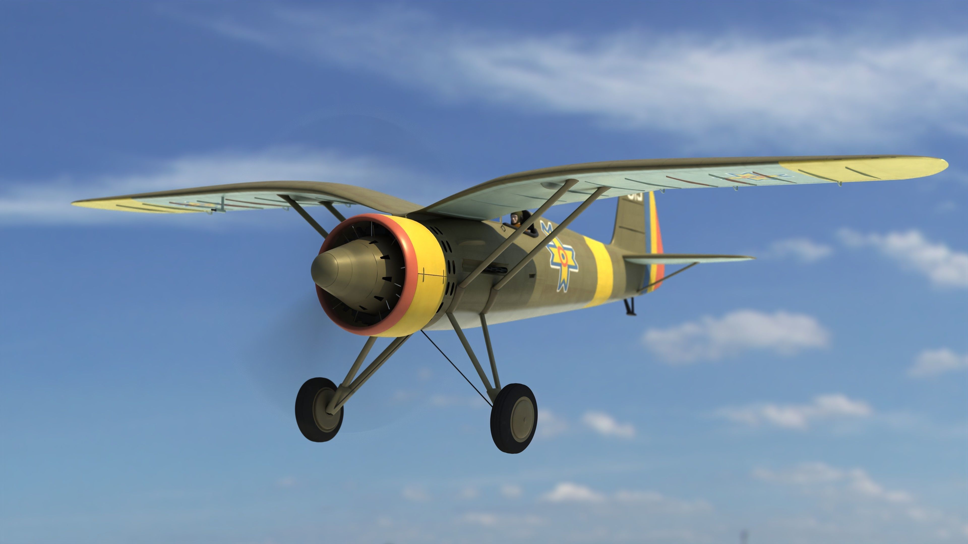 PZL P11c in Polish and Romanian colors 3D model | CGTrader