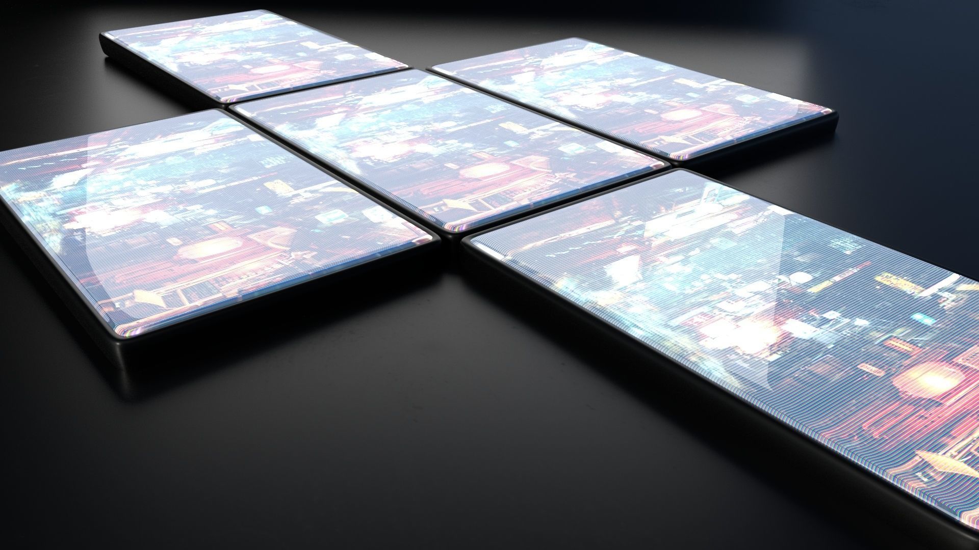 RGB split LCD LED shader 3D model 3D printable | CGTrader