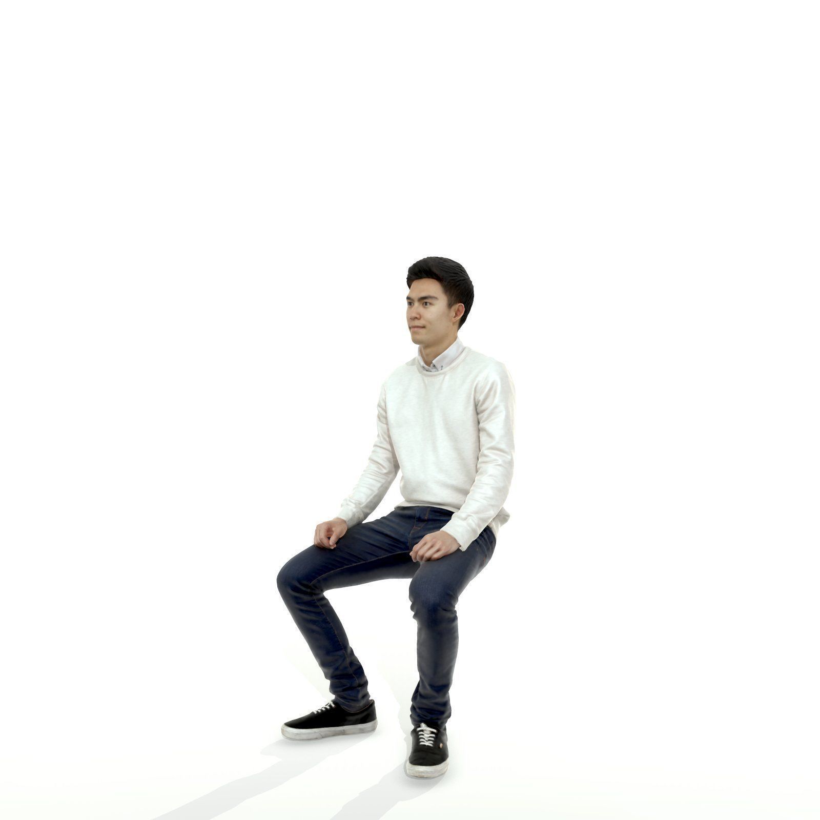 Ready-Posed 3D Cheering Happy Humans MeMsS022HD2 3D model | CGTrader